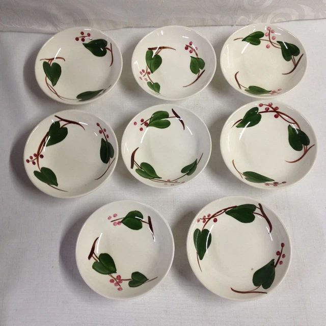 BLUE RIDGE SOUTHERN Potteries -Stanhome Ivy - 5.25" Small Bowls (8 ...