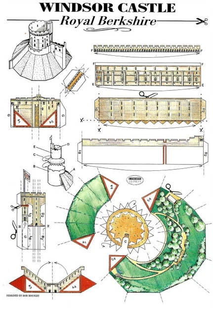 25 WINDSOR CASTLE, ROYAL BERKSHIRE, LANDARTE GRAPHICS Ltd. Karton ...