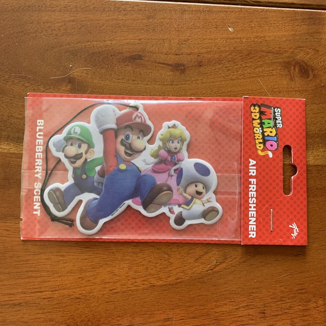 SUPER MARIO 3D World Air Freshener Retro Blueberry Scent Rare Official ...