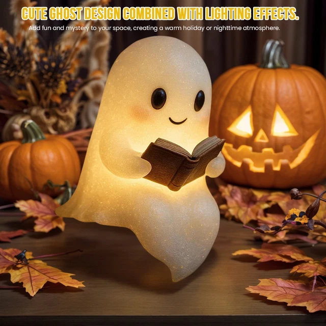 CUTE LED GHOST Night Light Children's Nightlight Gift Bedside Sleep ...