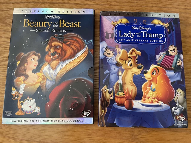 BEAUTY AND THE Beast and Lady and the Tramp Special Editions DVD's $10. ...