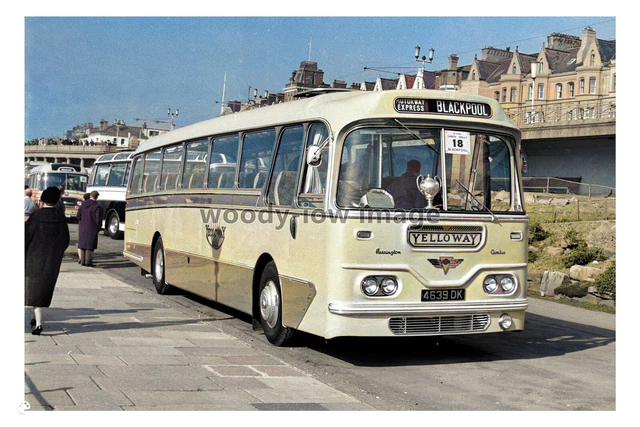 PTC9036 - YELLOWAY Bus Reg.4639 DK, at Coach Rally, Blackpool c1963 ...