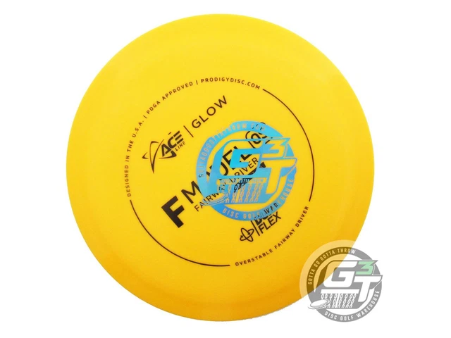 NEW PRODIGY DISCS X-OUT DuraFlex Glow F Model OS 174g Yellow Driver ...