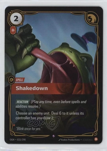 2025 RIFTBOUND ORIGINS: League of Legends TCG OGN Foil Shakedown #033 ...