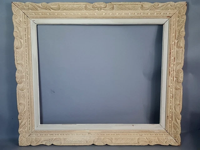 MONTPARNASSE FRAME 79X68 Cm Rabbet 61X50 Cm 12F Carved Patinated Wood ...
