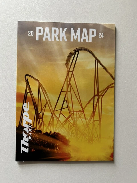 THORPE PARK 2024 Park Map Hyperia £2.90 - PicClick UK