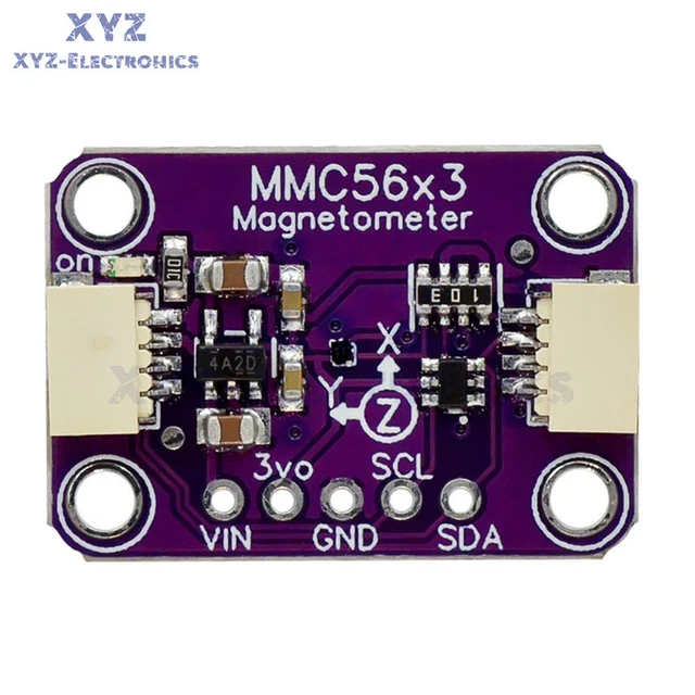 3-AXIS MAGNETIC SENSOR Triaxial Magnetometer Module MMC5603 For STEMMA ...