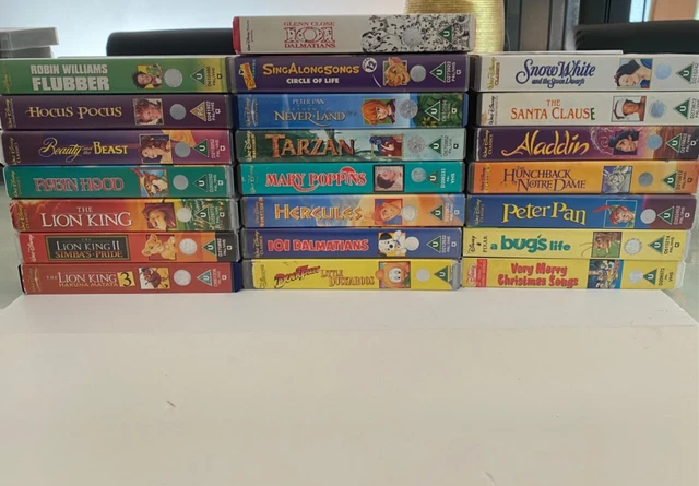 WALT DISNEY CLASSICS bundle - 22 VHS tapes incl Lion King, Aladdin ...