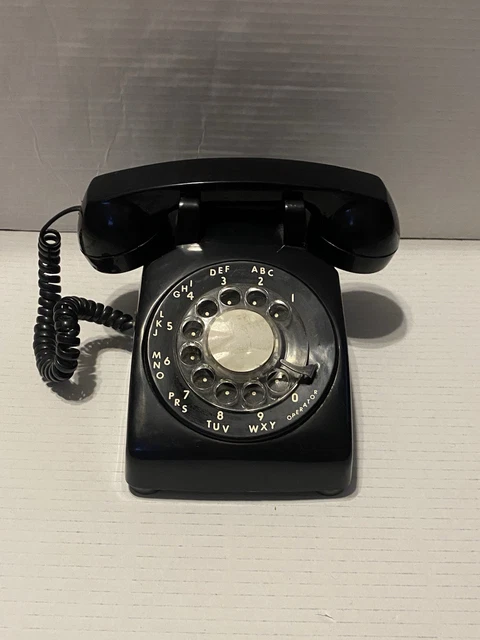 VINTAGE BLACK ROTARY dial phone ITT £27.07 - PicClick UK