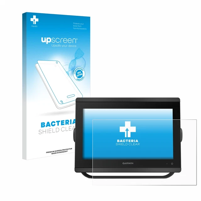 UPSCREEN PELLICOLA PROTETTIVA Antibatterica per Garmin GPSMAP 8412 xsv ...