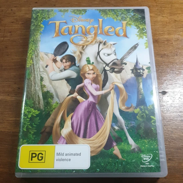 TANGLED DVD DISNEY R4 FREE POST Mandy Moore, Zachary Levi $6.97 ...