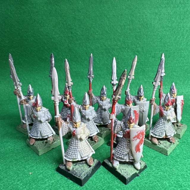 WARHAMMER HIGH ELF Spearmen Plastic Lot Games Workshop 90s Elves Spear ...