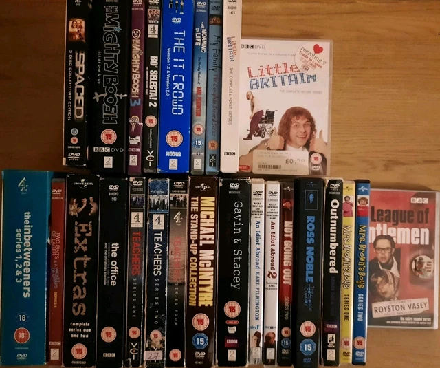 ***HUGE** UK DARK Humour Comedy DVD Box Set joblot bundle! 26 Boxsets ...