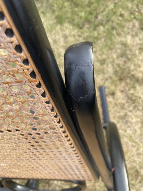 VINTAGE THONET-STYLE BENTWOOD Rocking Chair Rocker Caned Seat & Back ...