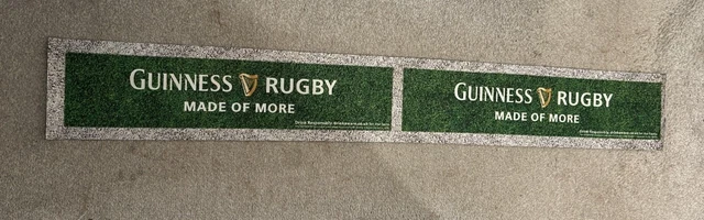 GUINNESS RUBBER BACKED Bar Runner - Guinness Rugby Made of More - Home ...