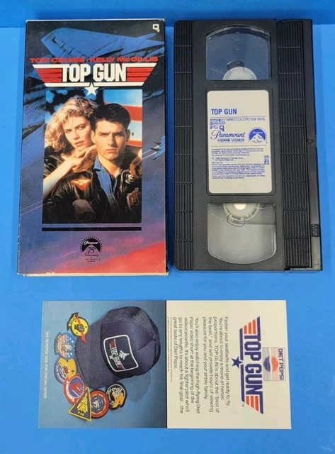 TOP GUN (VHS, 1986) Tom Cruise, Kelly McGillis Navy Paramount - Movie ...