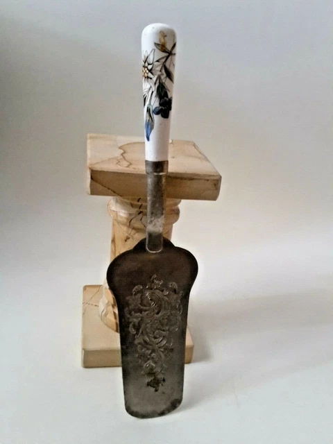 ANTICO SOLLEVATORE TORTE coltello da torta attacco porcellana bella ...