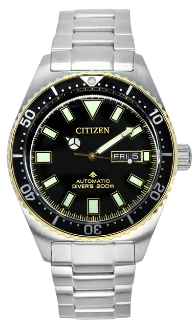CITIZEN PROMASTER BLACK Dial Automatic 200M Men's Watch NY0125-83E $299 ...