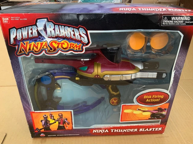 POWER RANGERS NINJA STORM NINJA THUNDER BLASTER BANDAI boxed Disc ...