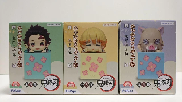DEMON SLAYER TANJIRO INOSUKE ZENITSU Hikkake Figure Set Anime Taito £45 ...