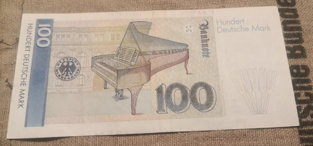 100 DM DEUTSCHE Mark Schein Banknote Vom 2. Januar 1989 Rarität EUR 60,00 - PicClick DE