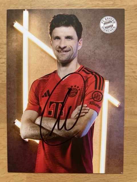 THOMAS MÜLLER AK FC Bayern München Autogrammkarte 2024-25 original signiert EUR 24,74 - PicClick DE