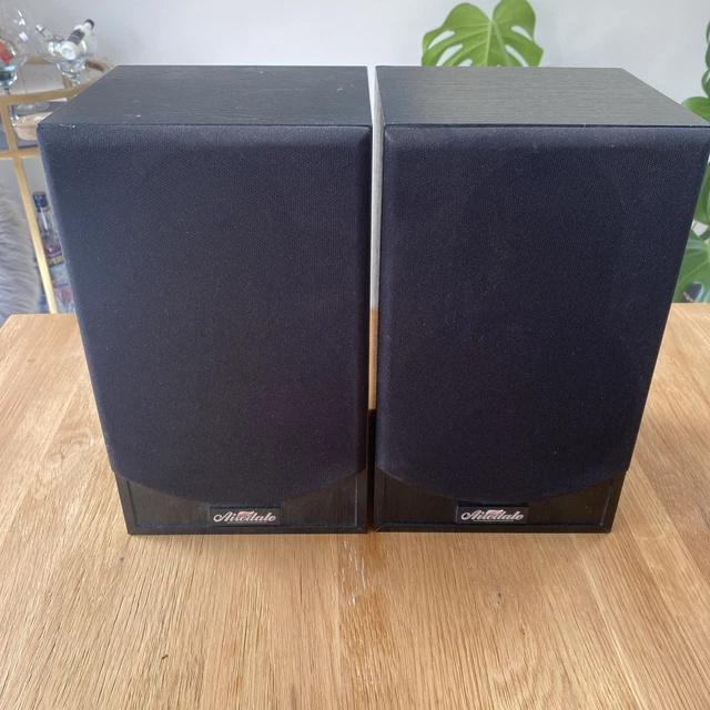 BLACK BOOKEND SPEAKERS AIREDALE 818 Acoustics 60w 8 ohms £39.99 ...