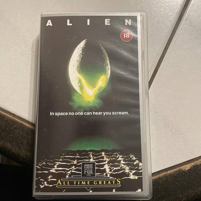 ALIEN VHS VIDEO Tape Great Sci-Fi Film 1979 Release On CBS Fox Video ...