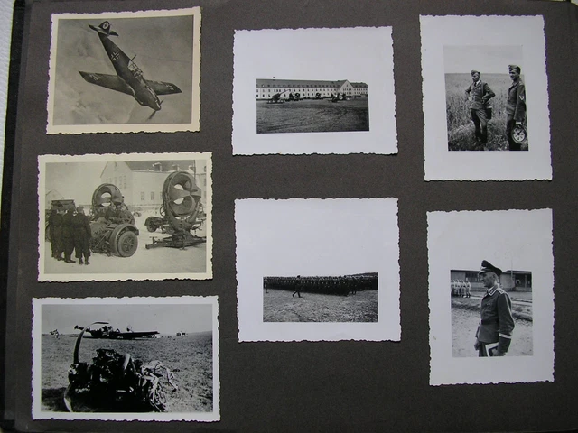 WK2 FOTOALBUM FRANKREICH Flugplatzkaserne Flak Saint Brieuc u.a. 135 s ...
