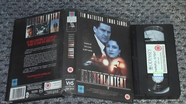 HARMFUL INTENT VHS Video Ex Rental Big Box Cert Odyssey True Story £4. ...