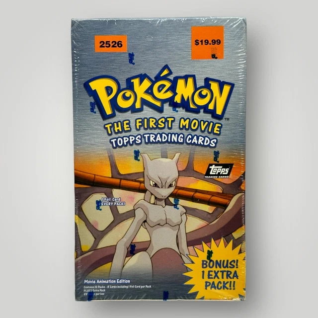 TOPPS POKEMON THE First Movie Trading Cards 10 Pack Sealed Booster Box ...