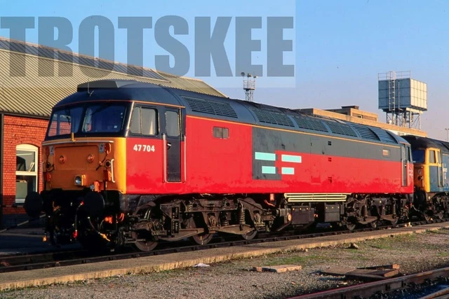 35MM SLIDE BR British Rail Diesel Loco Class 47 47704 1991 Original £4. ...