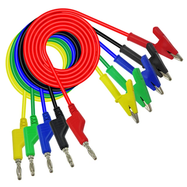 5 PCS TEST Line Electrical Testing Clamps Clips With Wires £20.38 ...