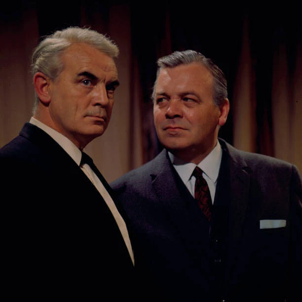 CLIFFORD EVANS ON Left And Patrick Wymark In A Scene From The 1960s Old ...