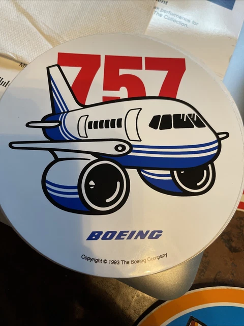 VINTAGE 757. JET Boeing Logo Sticker Decal $4.00 - PicClick