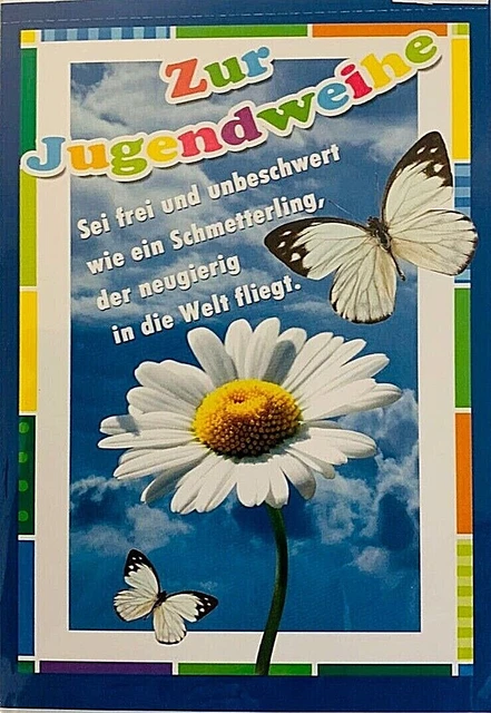 Jugendweihe Gluckwunschkarte Gluckwunsche Zur Jugendweihe