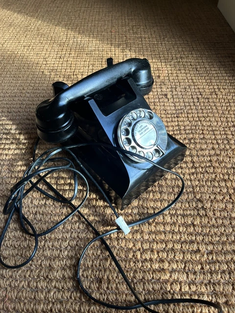 VINTAGE ANTIQUE Bakelite Rotary Dial Telephone. reconditioned £73.50 ...