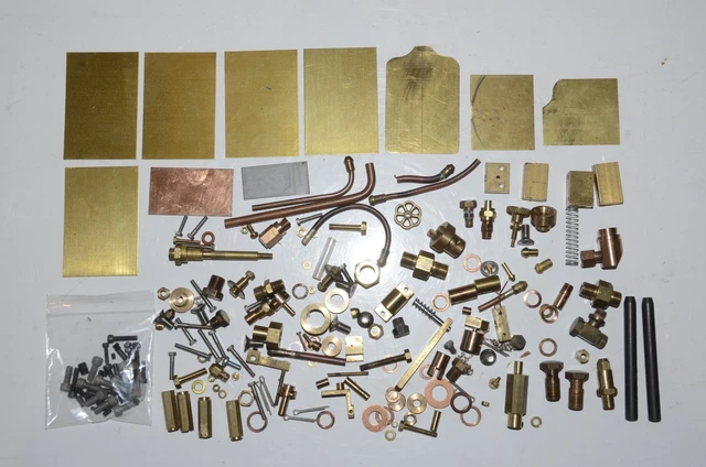 MODEL MAKING LIVE steam engine brass parts and material. Engineering. £ ...