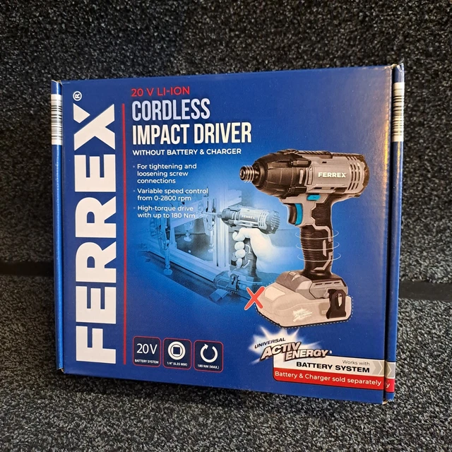 FERREX 20V CORDLESS Impact Hammer Drill Driver 13mm - BODY ONLY £20.00 ...