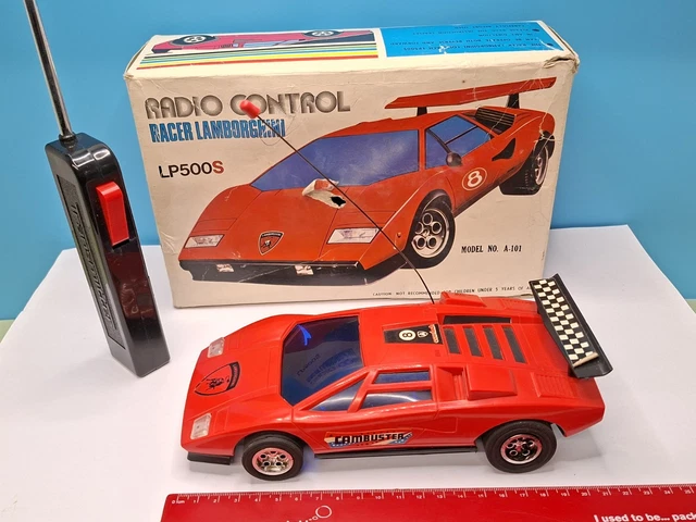 VINTAGE 1980S TAIYO radio-controlled Lamborghini Countach LP500S in red ...