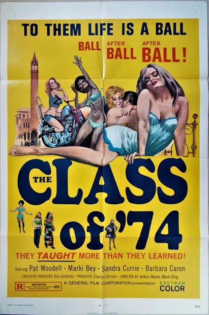 THE CLASS OF '74 1972 Original US One Sheet Poster £8.60 - PicClick UK