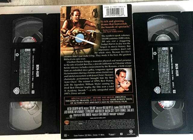 BEN HUR VHS Tape Ships Same Day With Tracking ( 2 VHS Tape Set) £8.14 ...