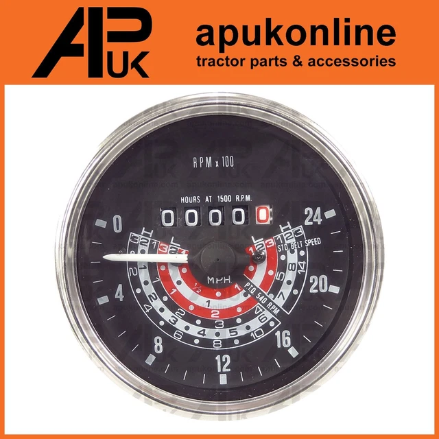TACHOMETER GAUGE TRACTORMETER MPH ACW Rev Counter for Massey Ferguson ...