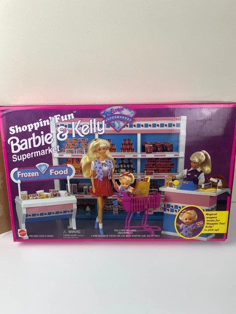 BARBIE & KELLY Supermarket Shoppin' Fun Vintage Playset 1996 #67507 ... BARBIE & KELLY Supermarket Shoppin' Fun Vintage Playset 1996 #67507 ...