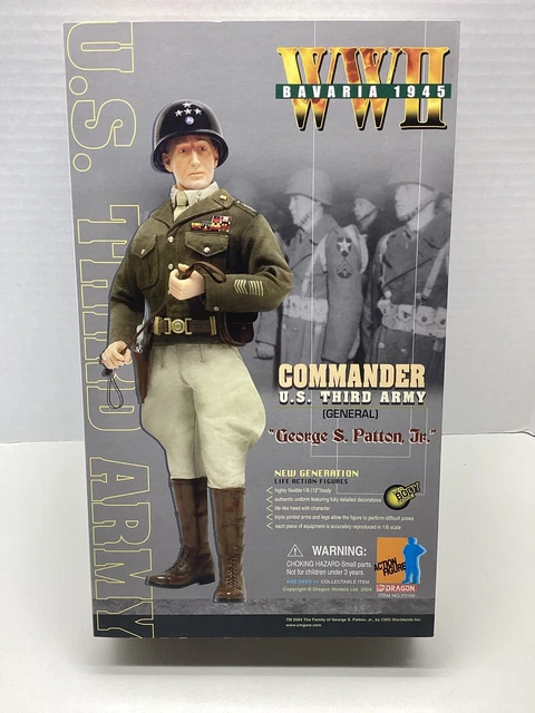 DRAGON MODELS WWII General George S. Patton Jr. 12" Action Figure ©2004 ...