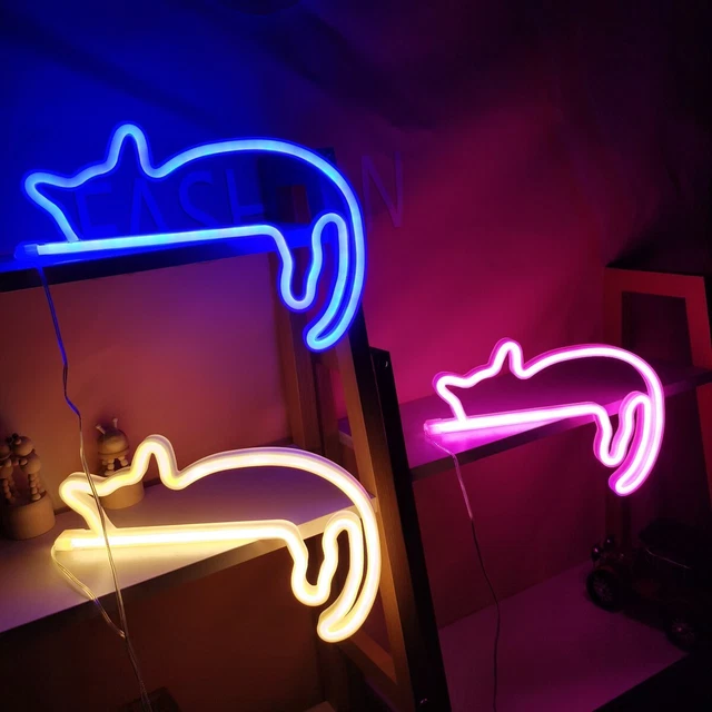 LED NEON SIGN Light LED Wall Lights Visual USB Bar Lamp Night Light ...