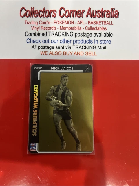 2025 AFL TEAMCOACH Sculpture Gold Wildcard Nick Daicos Collingwood SCW ...
