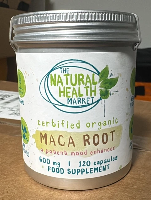 ORGANIC MACA ROOT Capsules 600mg – Vegan Energy & Hormone Support – UK ...