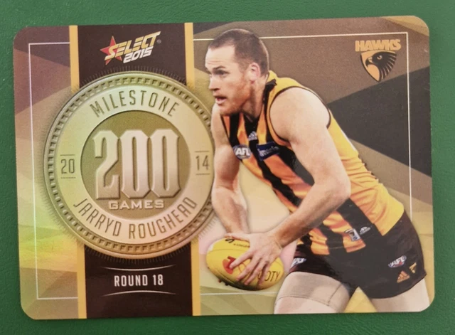2015 AFL CHAMPIONS Milestone Holofoil Card MG46 Jarryd Roughead ...