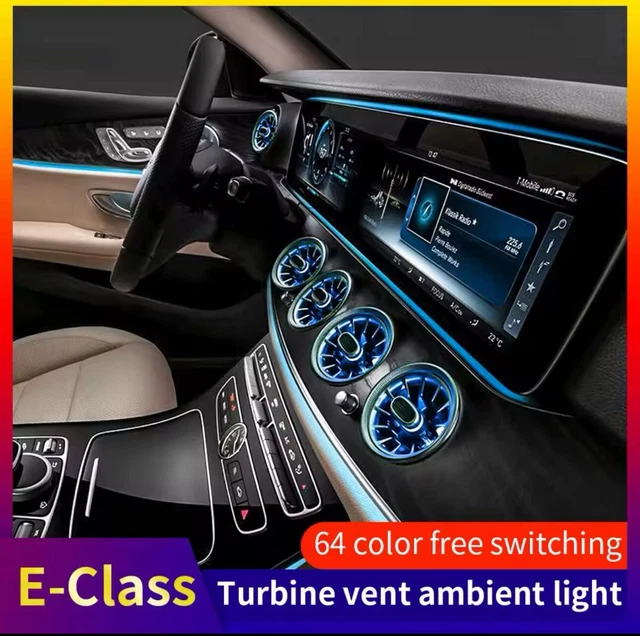 MERCEDES BENZ W213 E-Class Ambient RGB LED Air Vents-Original Car ...